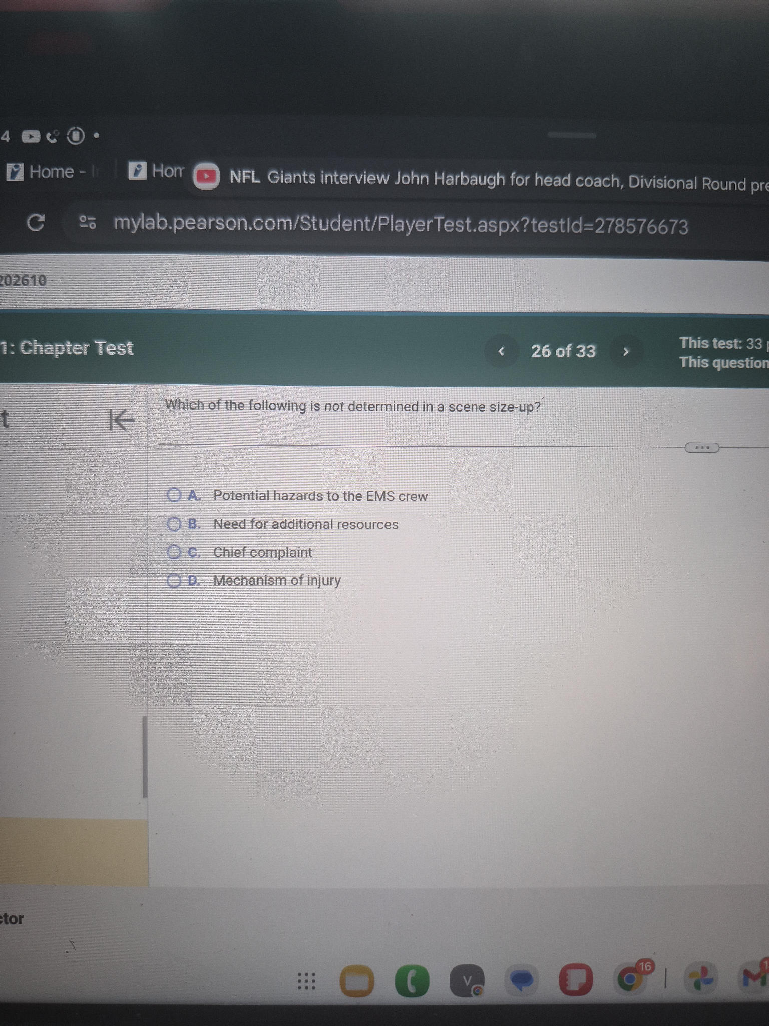 Which of the following is not determined in | StudyX