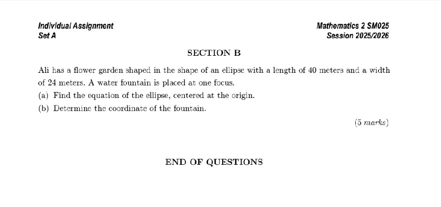 Ali has a flower garden shaped in the shape | StudyX