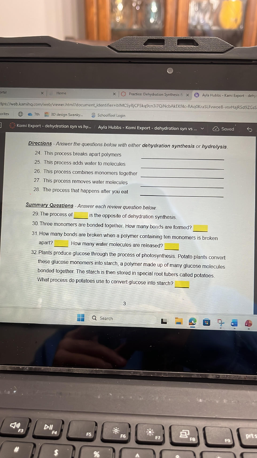 Summary Questions - Answer each review | StudyX