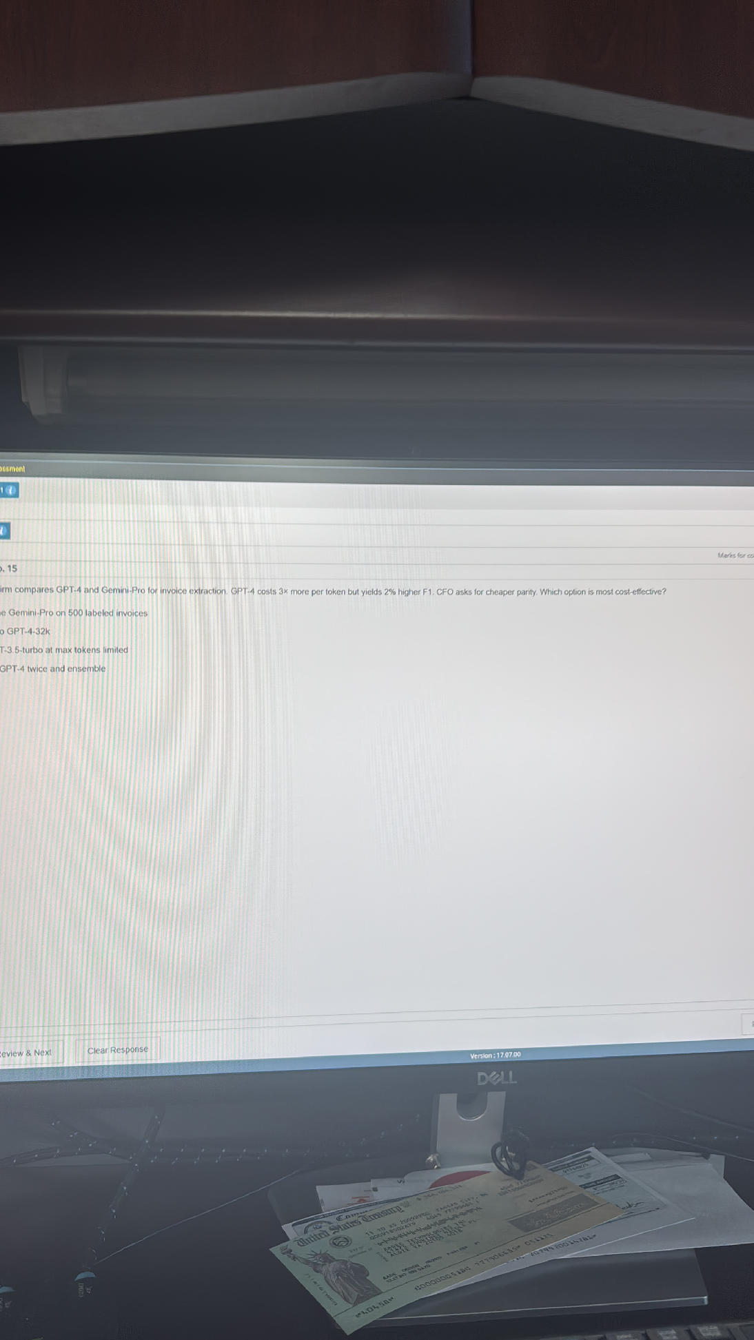 A firm compares GPT-4 and Gemini-Pro for | StudyX