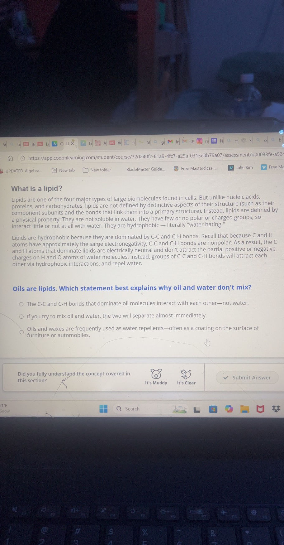 What is a lipid? Lipids are one of the four | StudyX