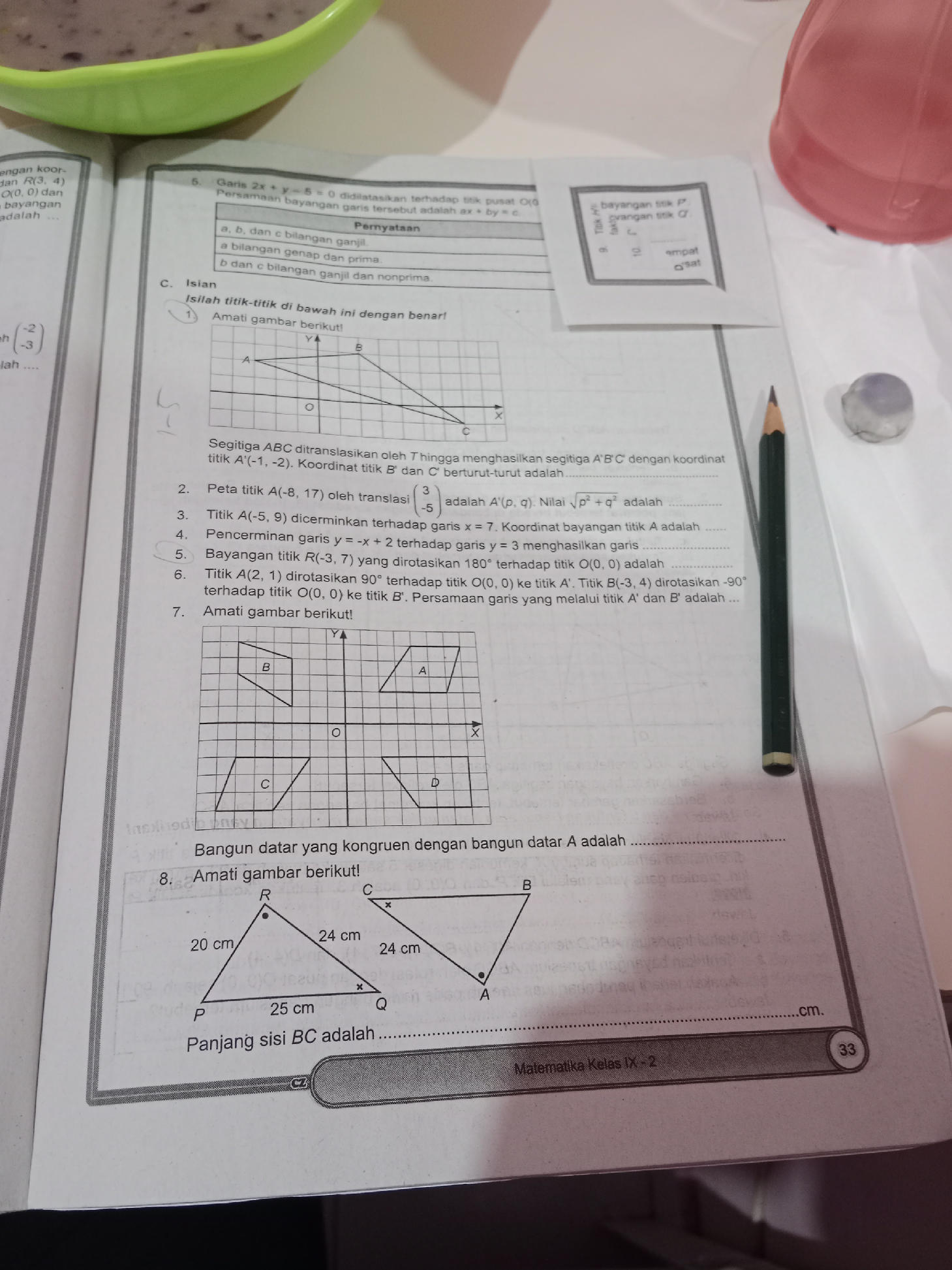 Isilah titik-titik di bawah ini dengan | StudyX