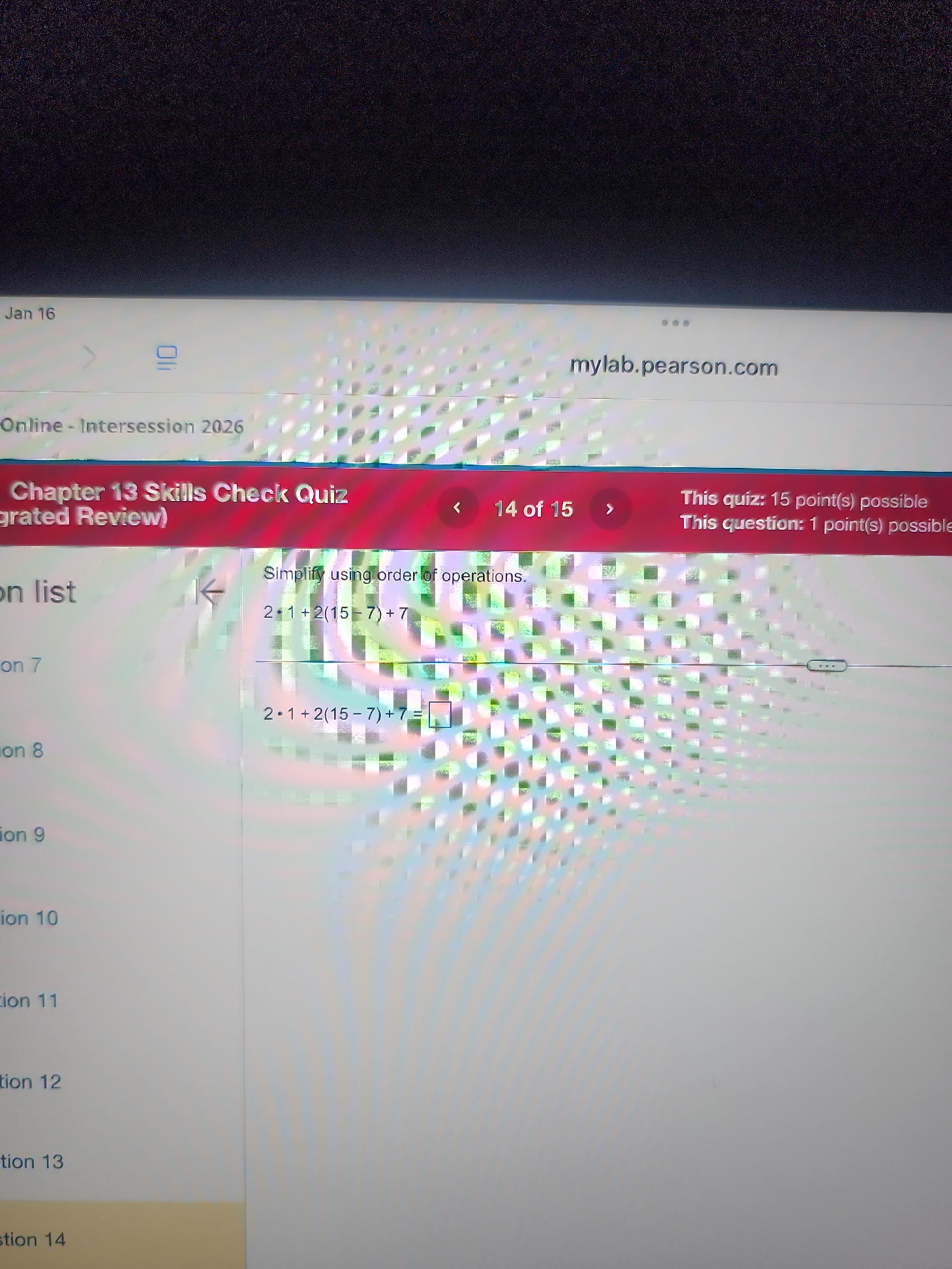 Simplify using order of operations. $2 1 | StudyX