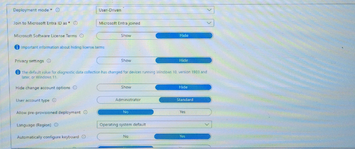 You have a hybrid Microsoft Entra tenant. | StudyX