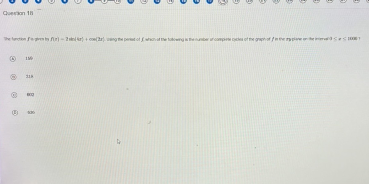 Question 18 The function f is given by | StudyX