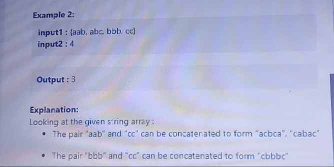 Example 2 input1 aab a b c b b b c c | StudyX