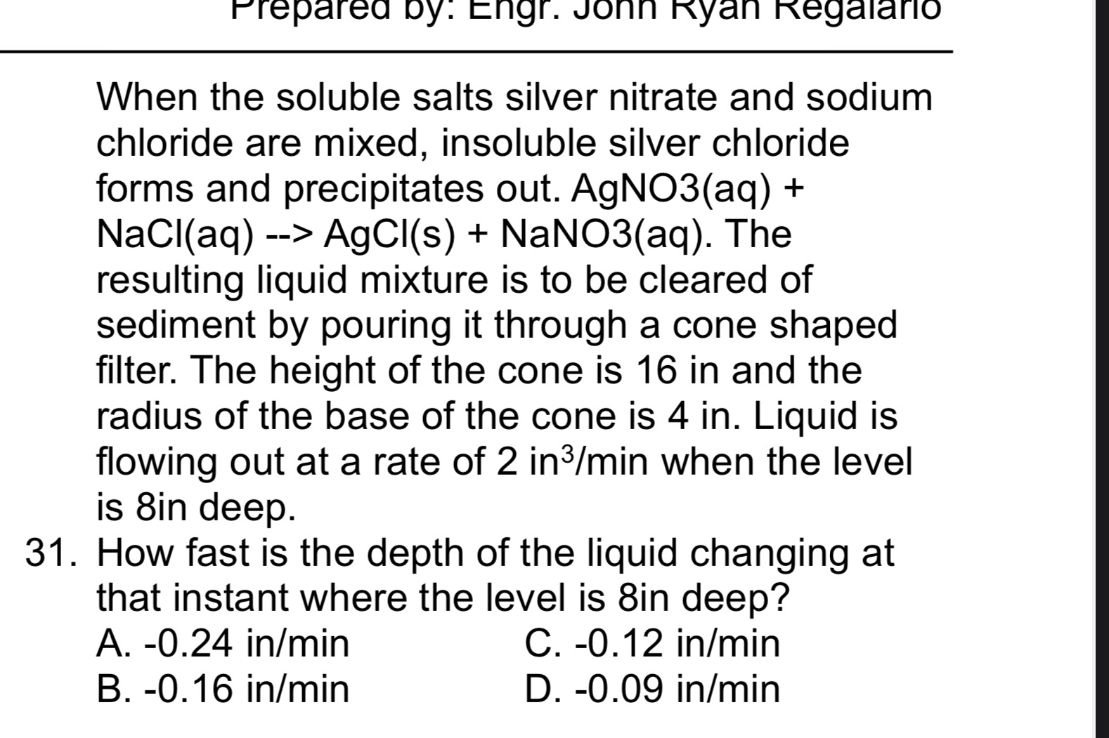 When the soluble salts silver nitrate and | StudyX