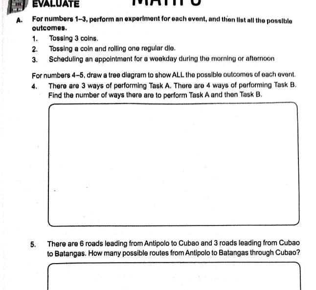 A For numbers 1-3 perform an experiment for | StudyX
