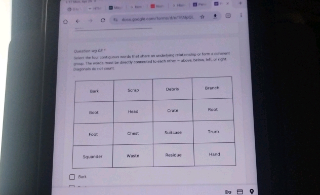 Question wg 08 Select the four contiguous | StudyX