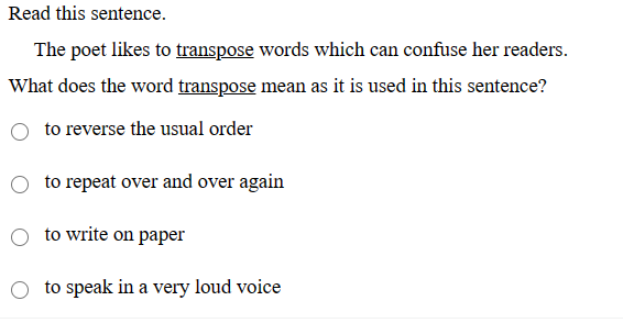 Read this sentence The poet likes to | StudyX