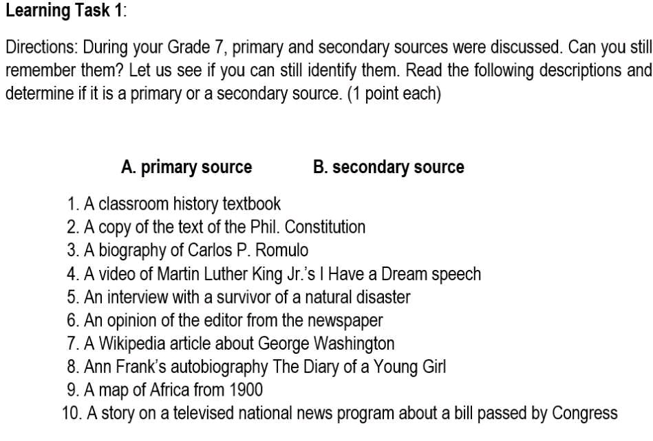 Learning Task 1 Directions During your | StudyX