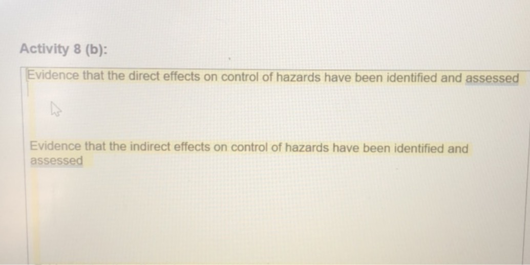 Activity 8 (b) Evidence that the direct | StudyX