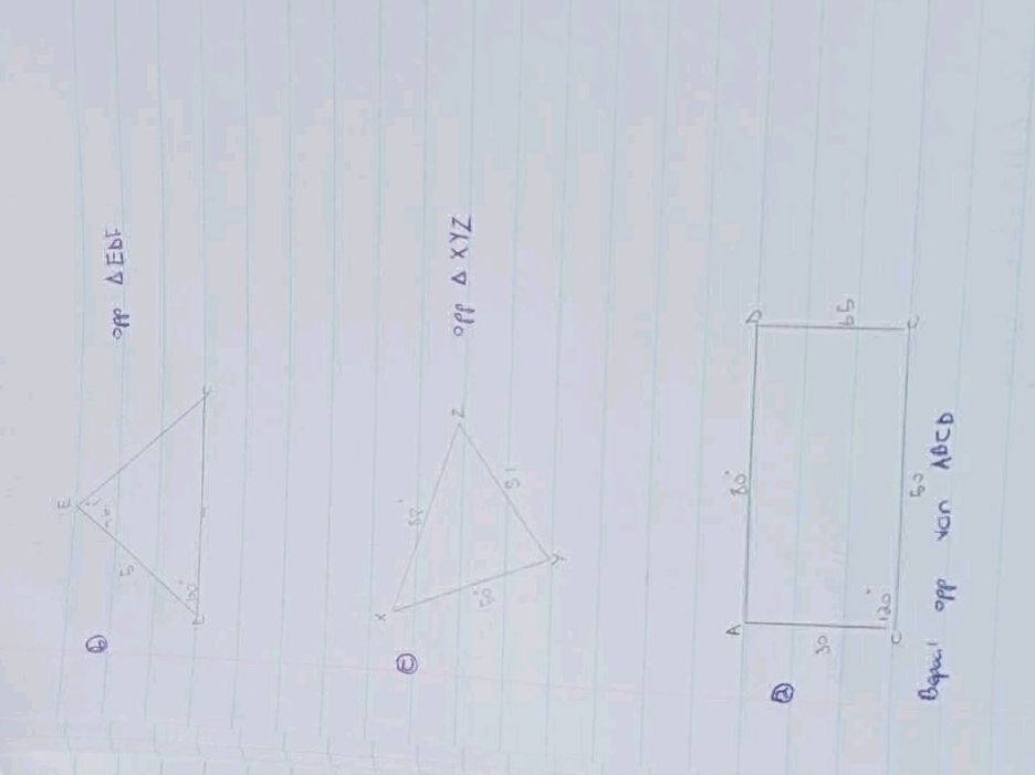 Geometry problems involving triangles and | StudyX