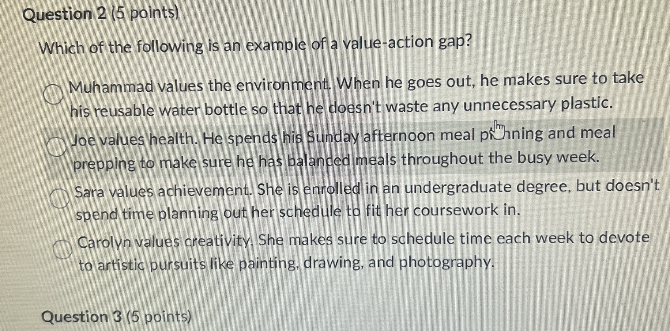 Question 2 (5 points) Which of the following | StudyX