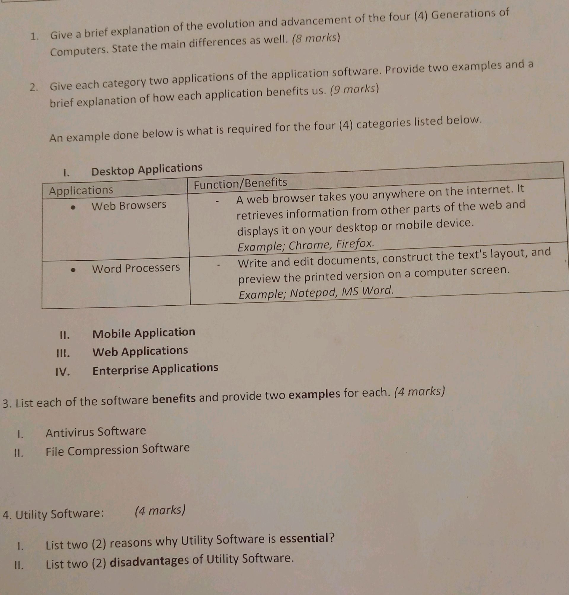 1. Give a brief explanation of the evolution | StudyX