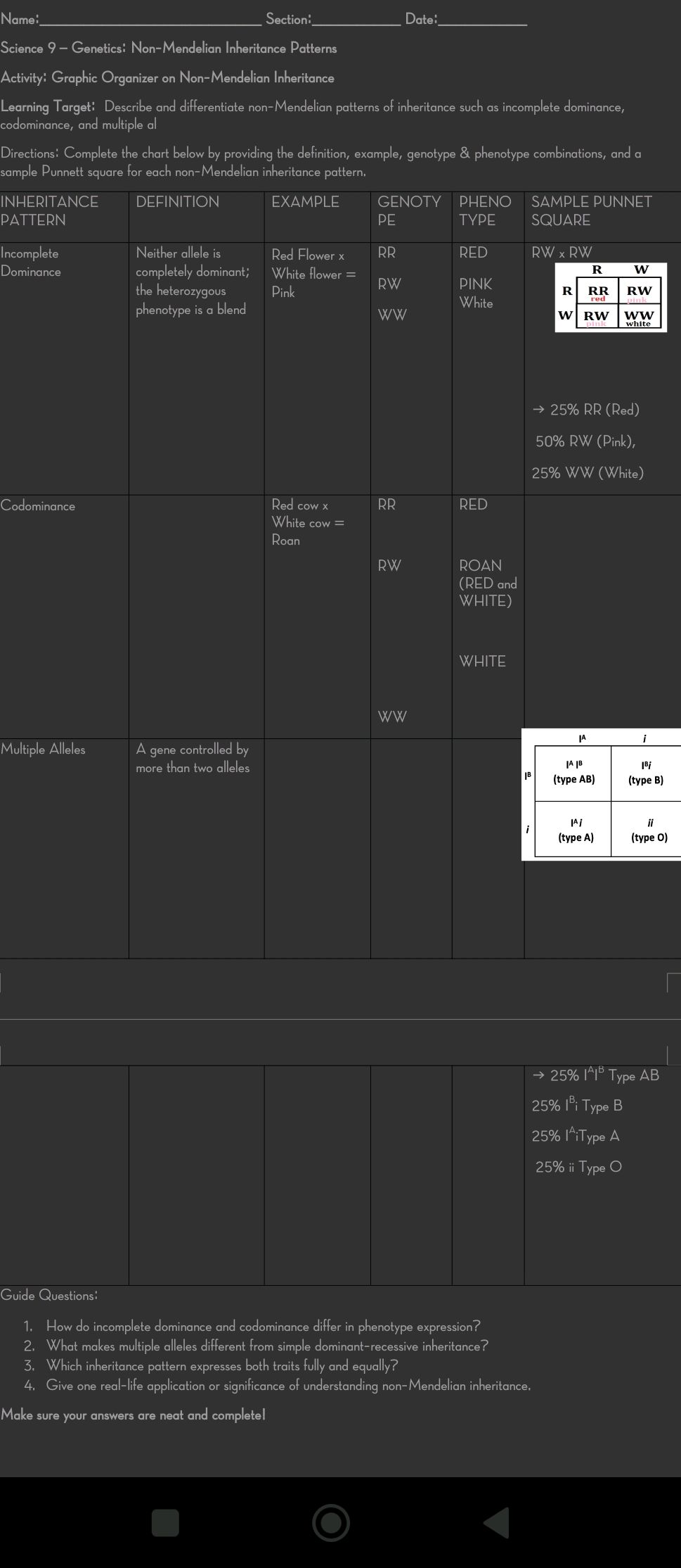 INHERITANCE PATTERN | DEFINITION | EXAMPLE | | StudyX