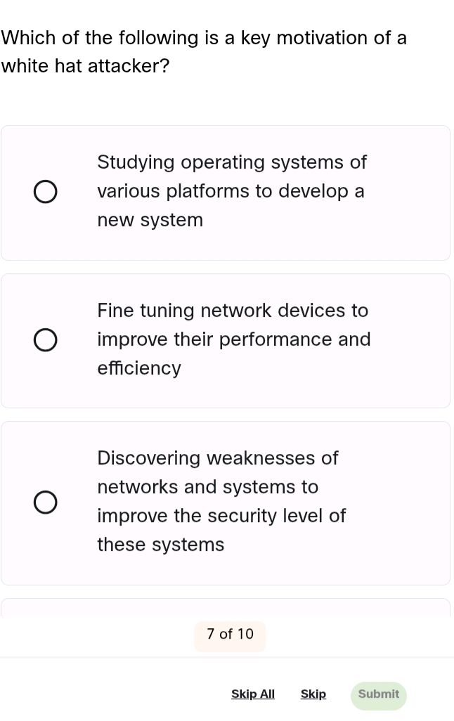 Which of the following is a key motivation | StudyX