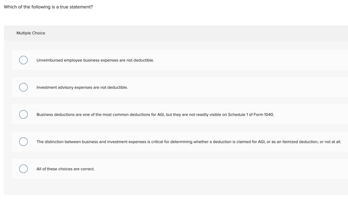 Which of the following is a true statement? | StudyX