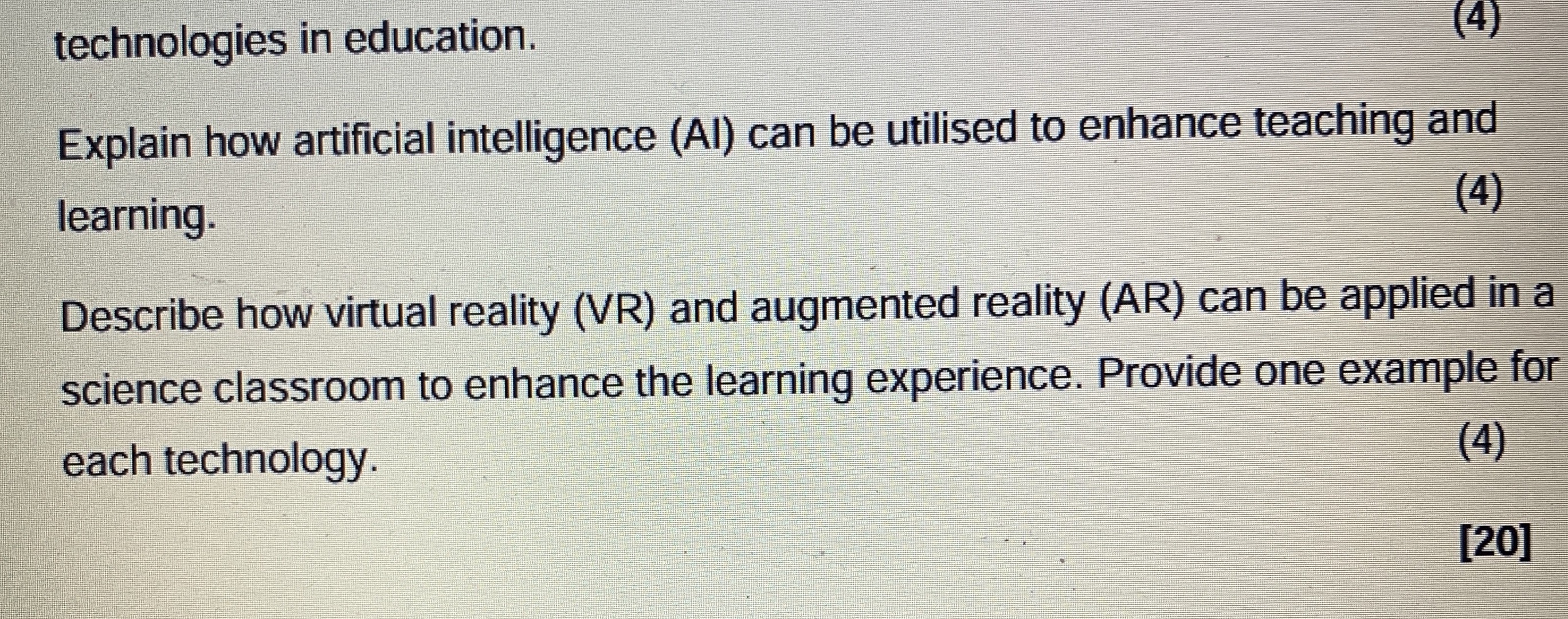 Explain how artificial intelligence (AI) can | StudyX