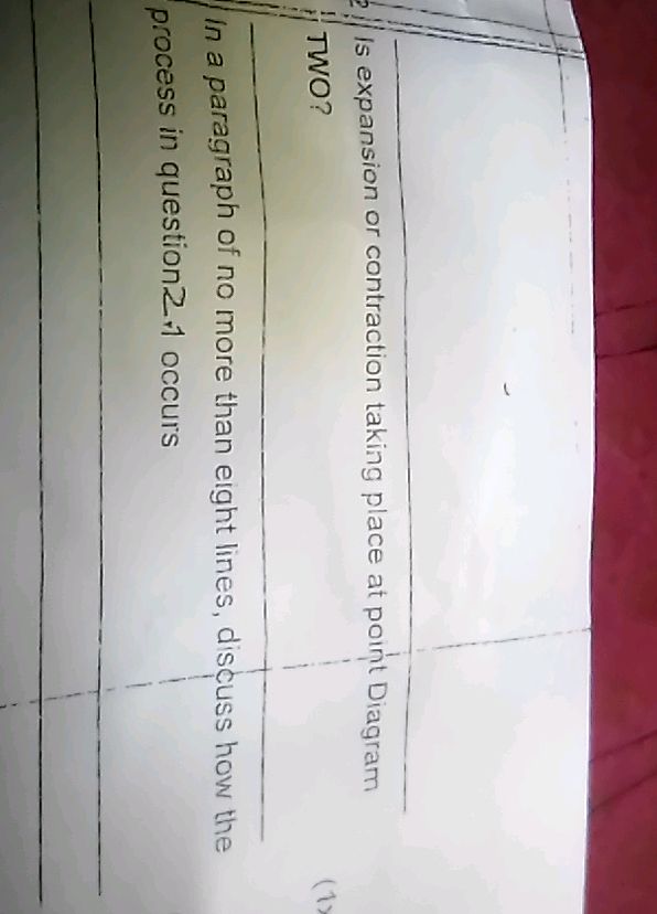 2. Is expansion or contraction taking place | StudyX