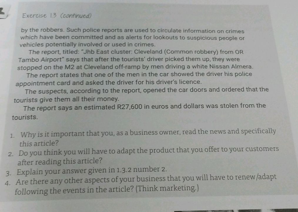 1. Why is it important that you, as a | StudyX