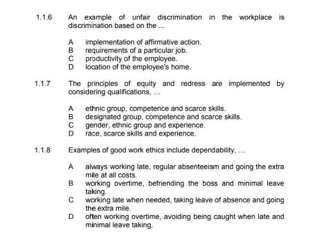 1.1.6 An example of unfair discrimination in | StudyX