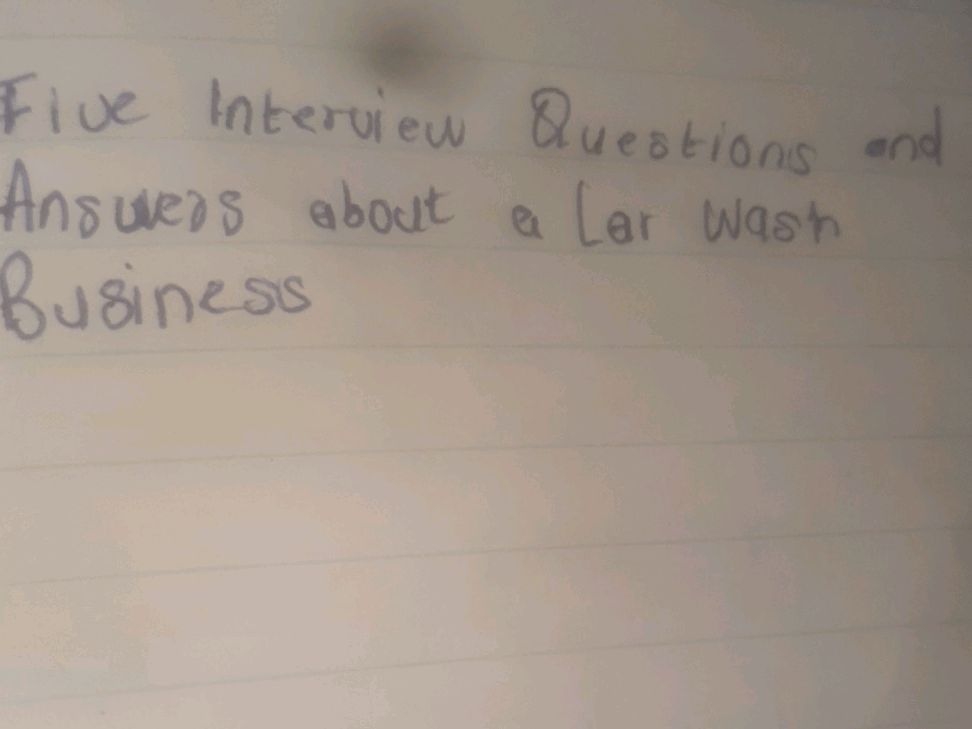 Five Interview Questions and Answers about a | StudyX