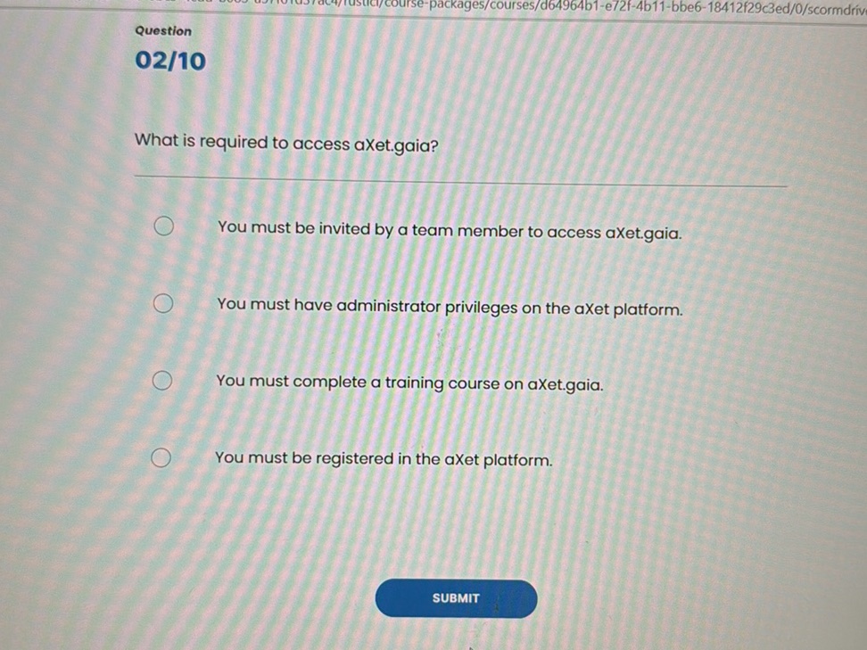 Question 02/10 What is required to access | StudyX
