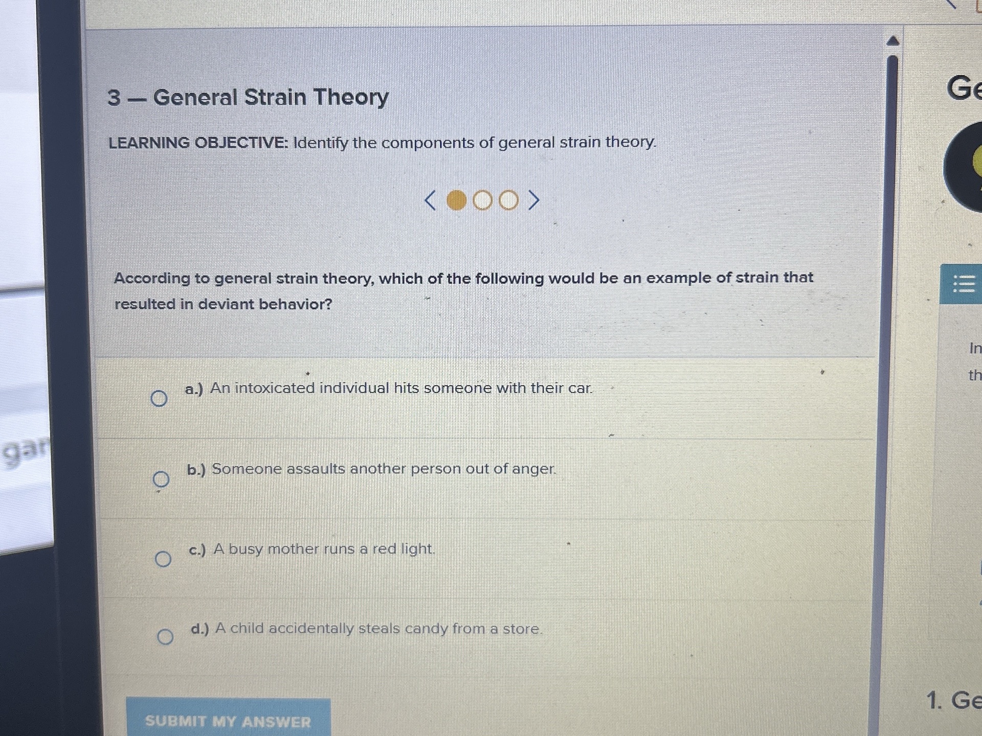 3 - General Strain Theory LEARNING | StudyX