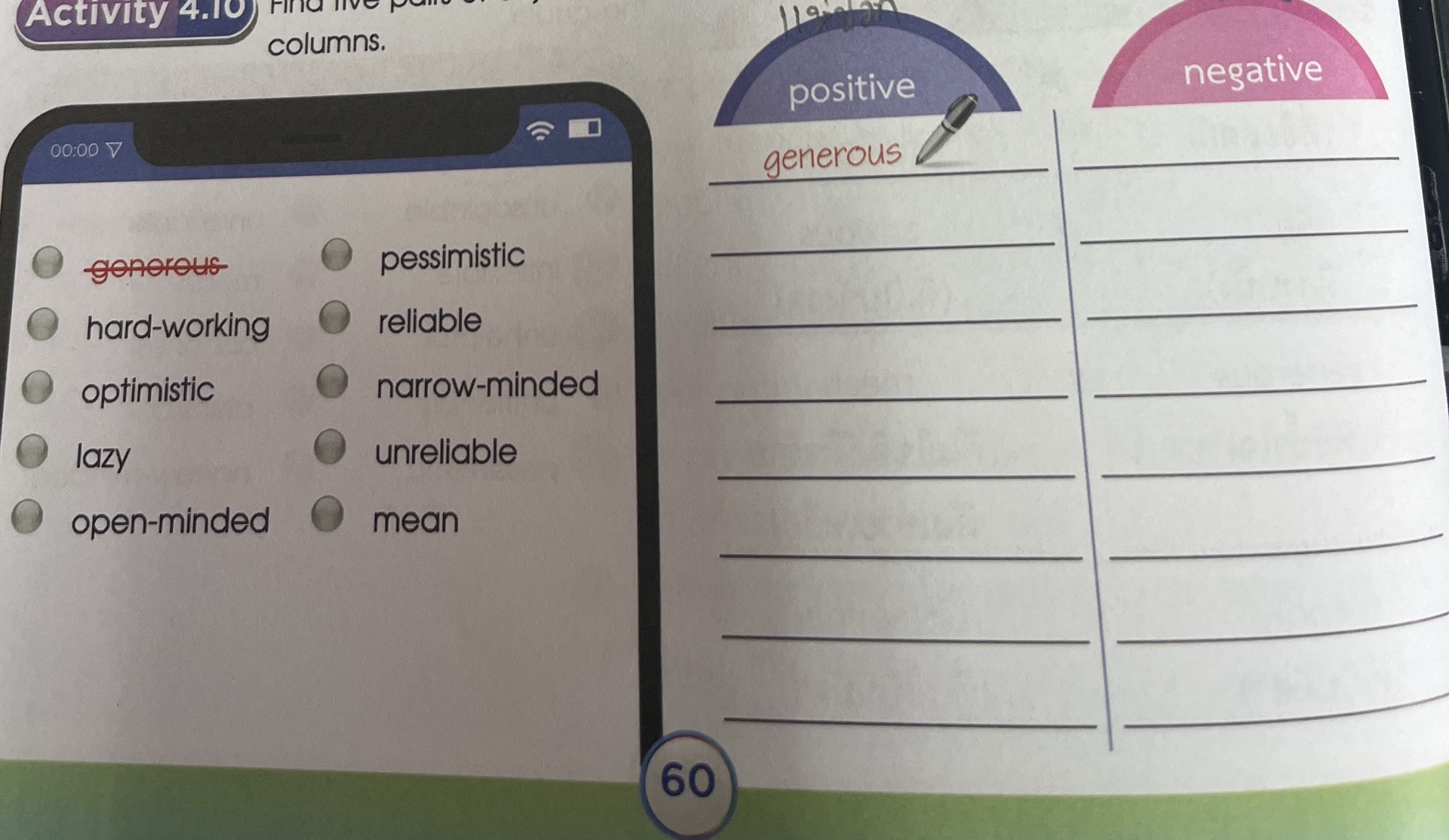 Activity 4.10 Find five pairs of columns. - | StudyX
