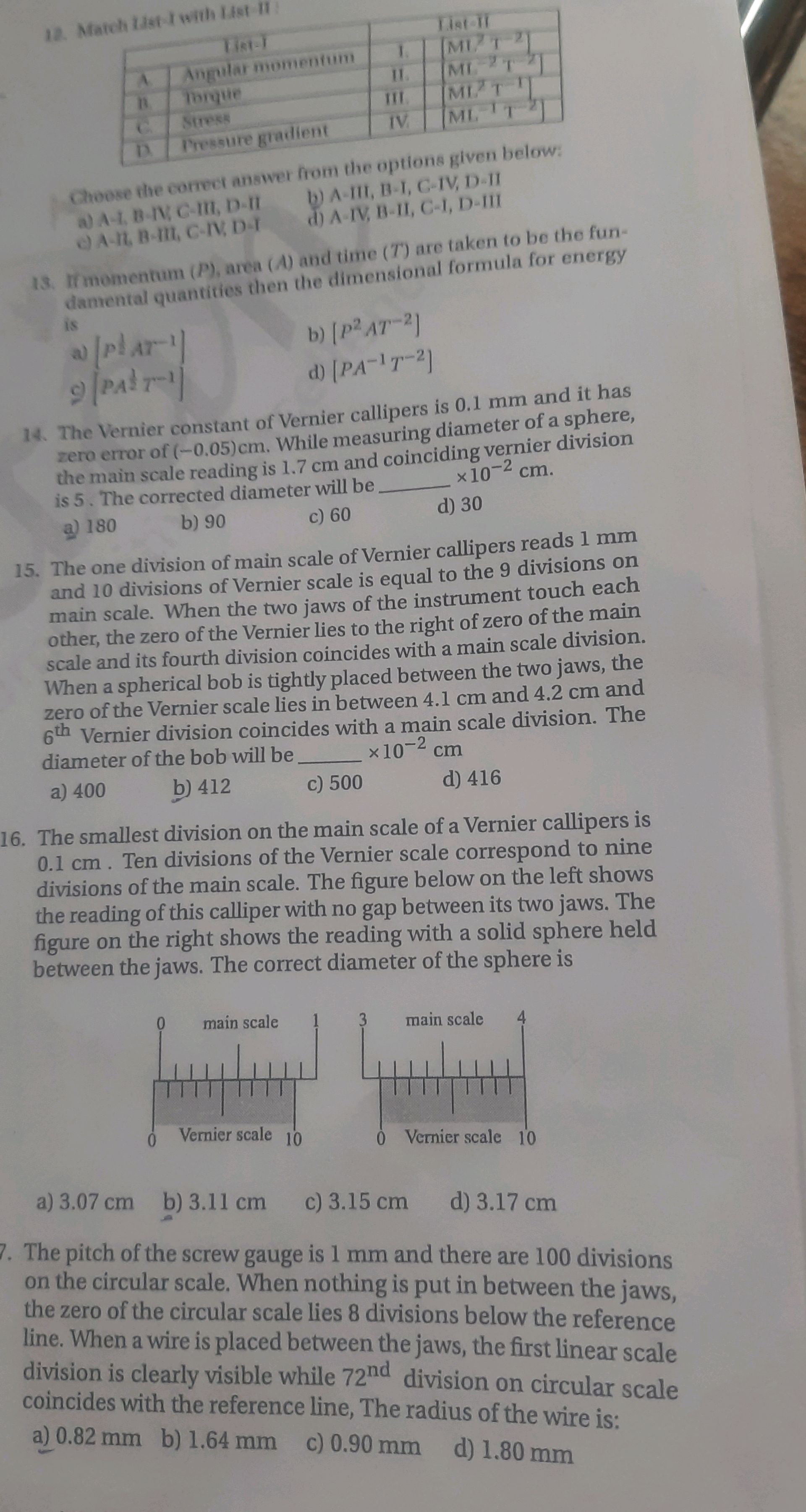 12. Match List-I with List-II: | List-I | | StudyX