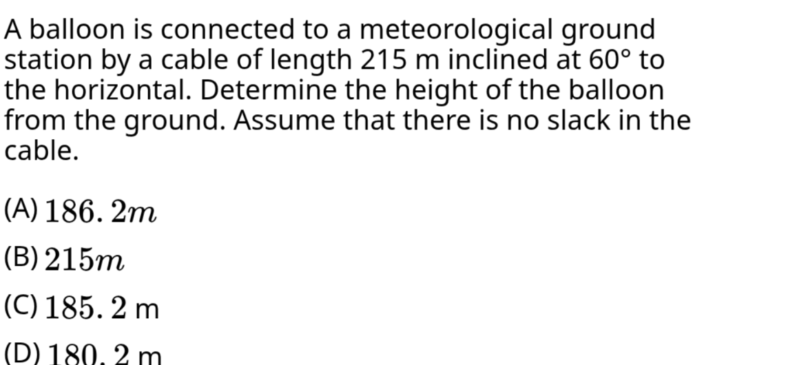 A balloon is connected to a meteorological