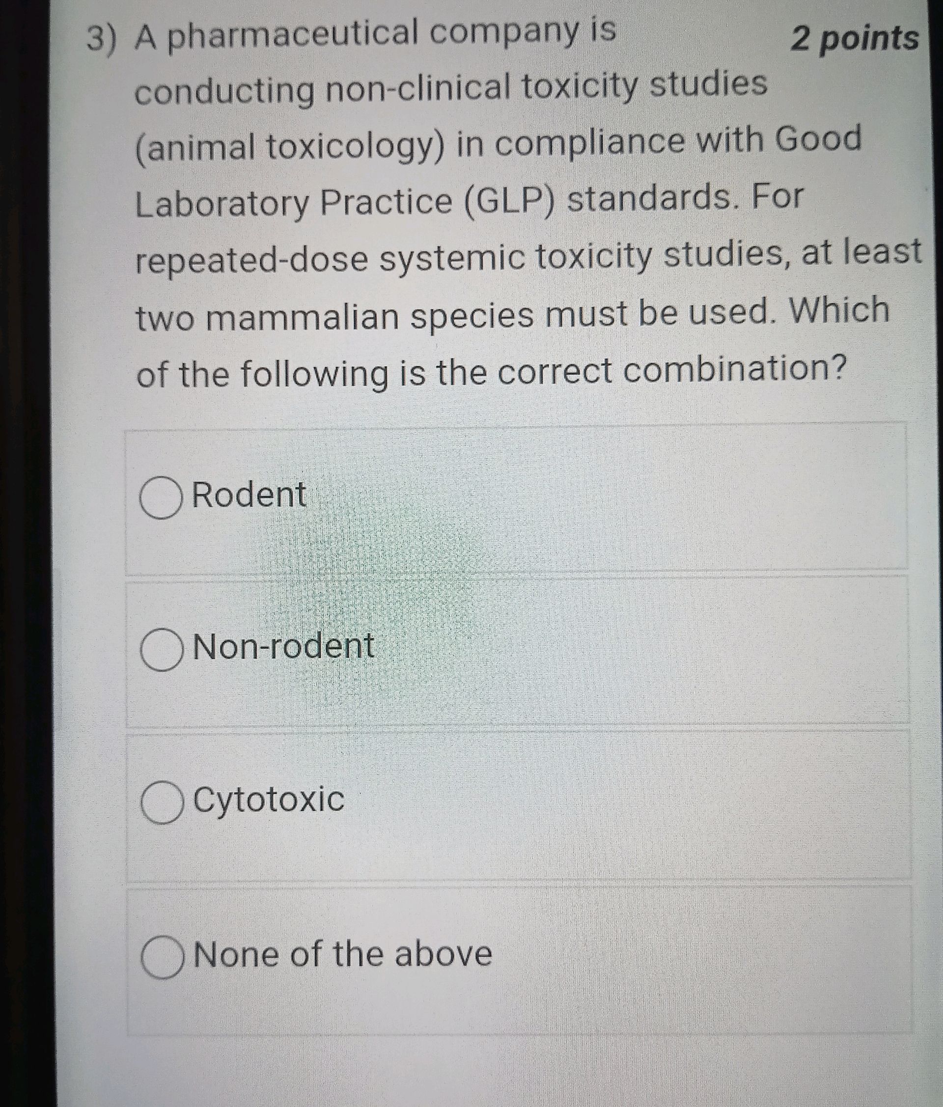 3) A pharmaceutical company is conducting