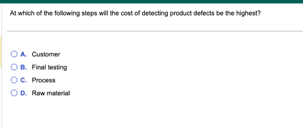 At which of the following steps will the | StudyX