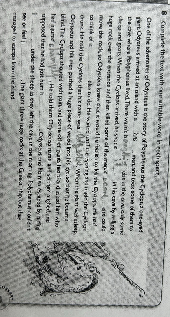 8 Complete the text with one suitable word | StudyX