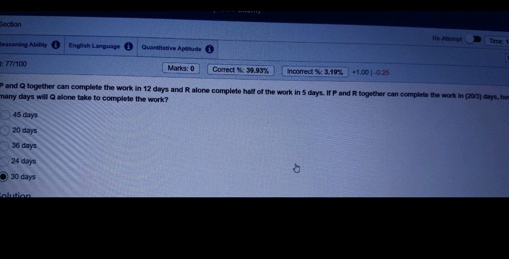 P and Q together can complete the work in 12
