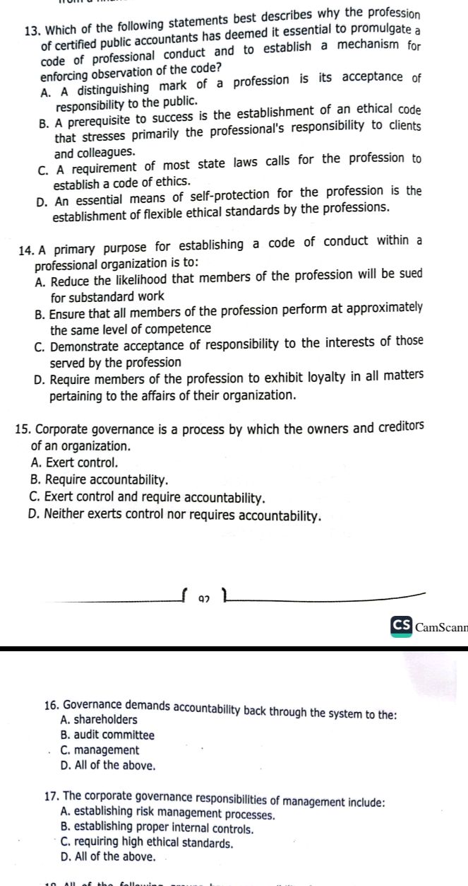 13. Which of the following statements best | StudyX