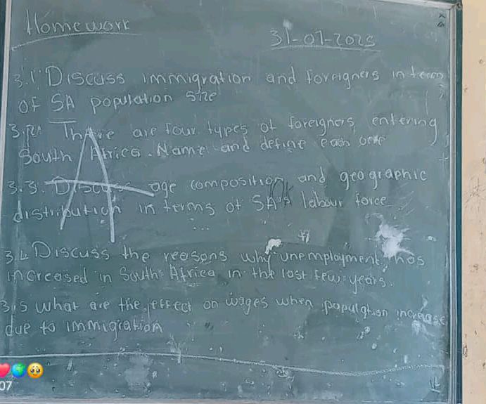 3.1 Discuss immigration and foreigners in