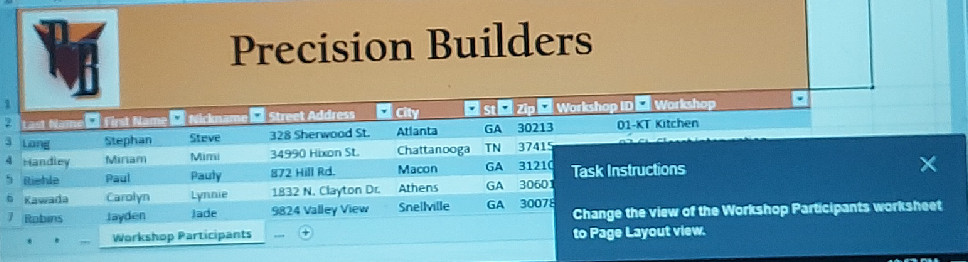 Task Instructions Change the view of the | StudyX