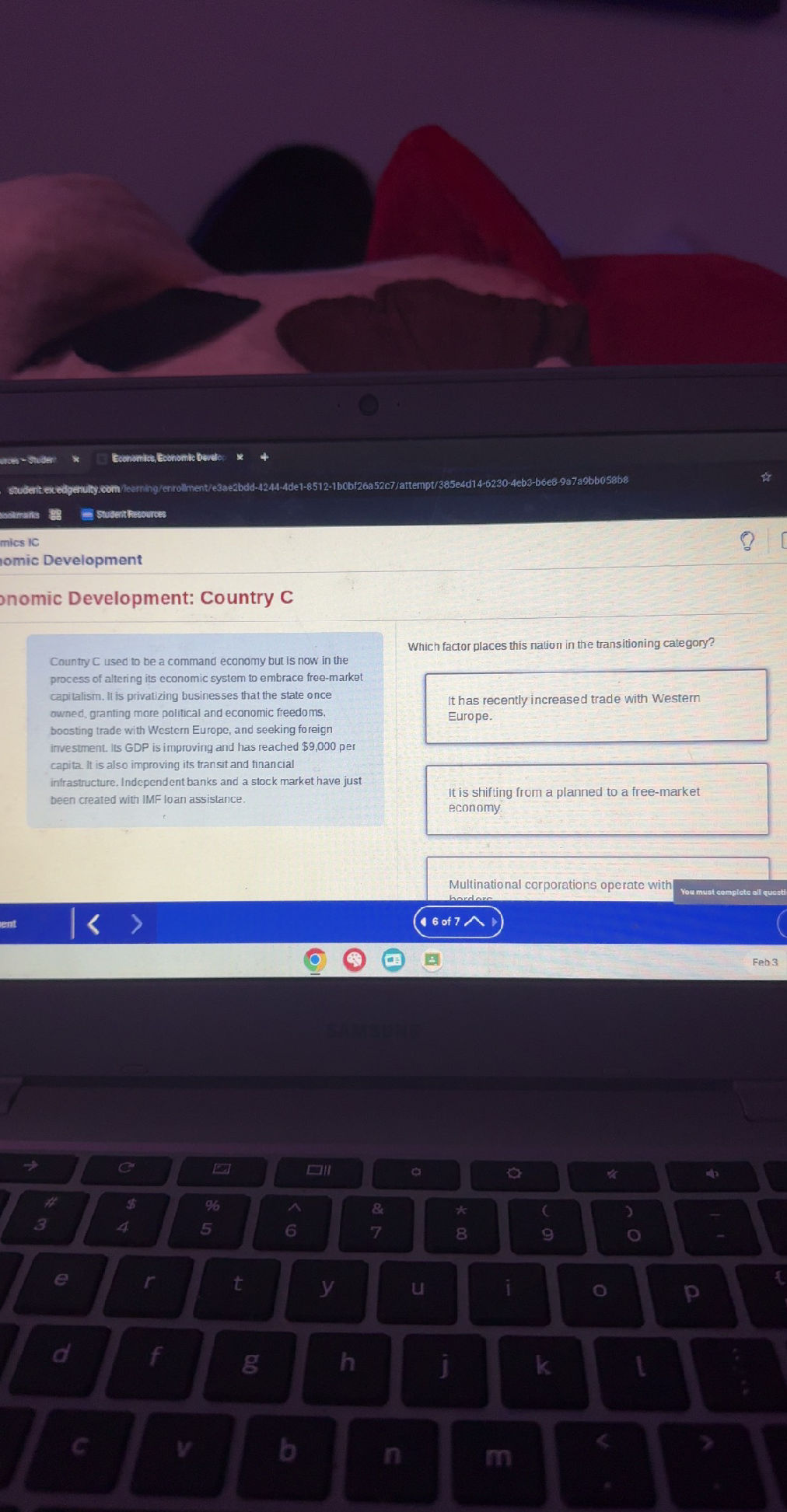 Economic Development: Country C Country C | StudyX