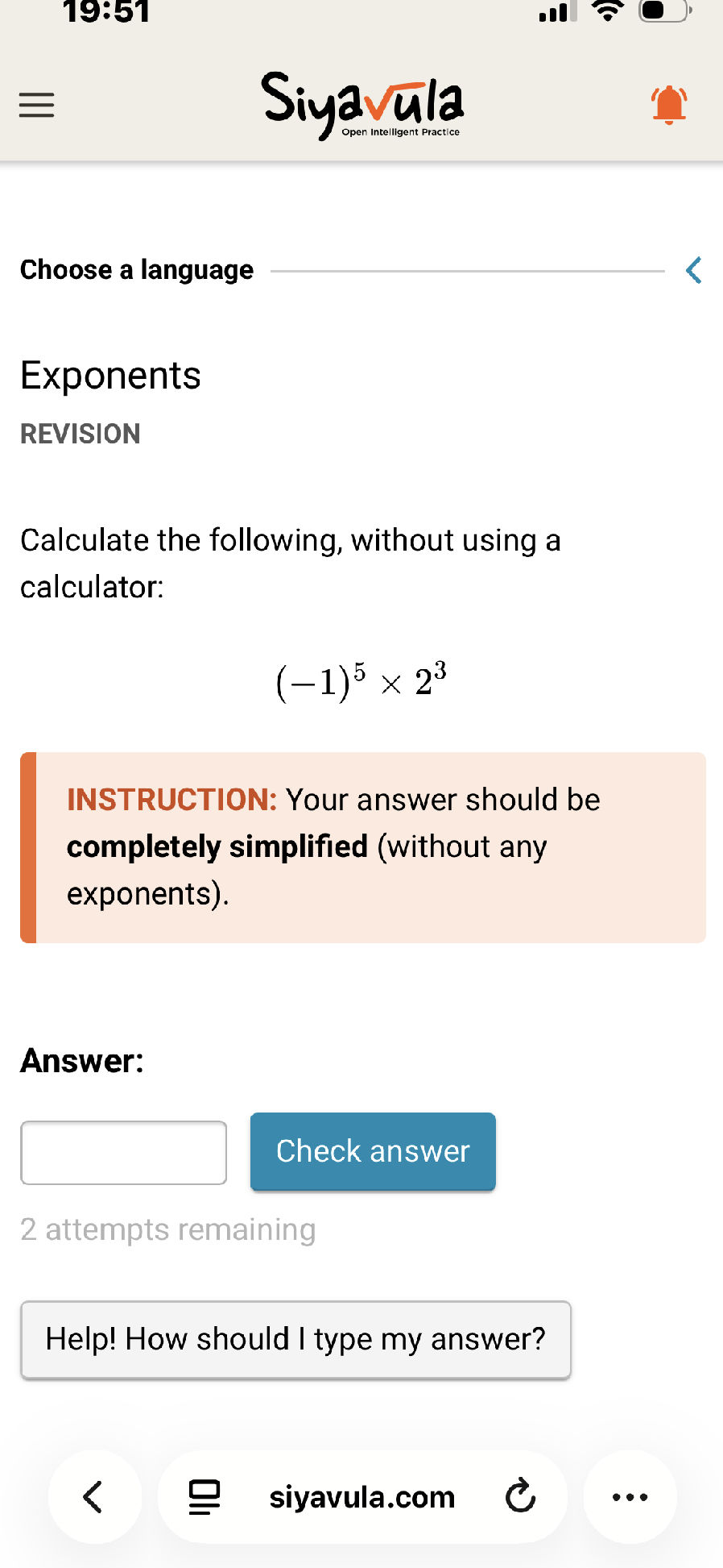 Calculate the following, without using a | StudyX