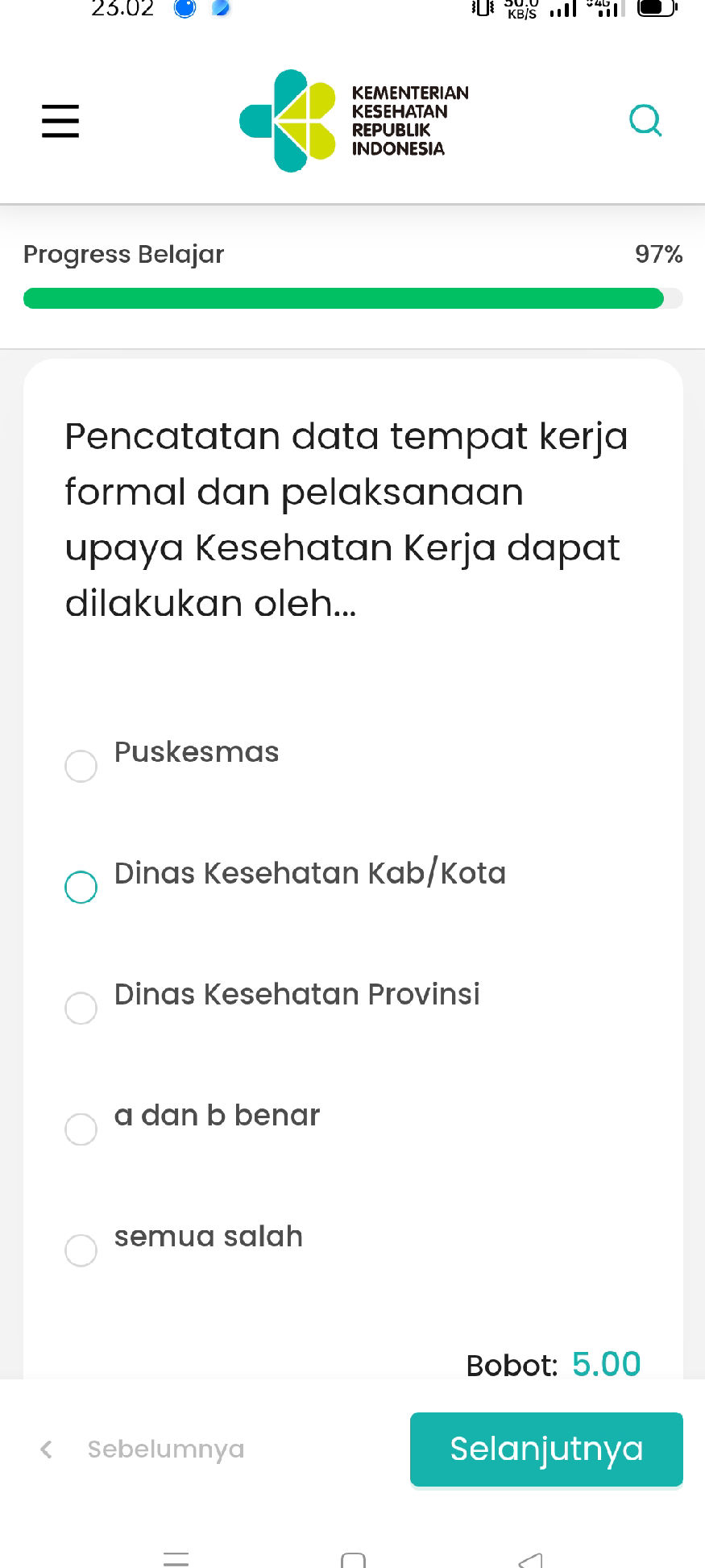 Pencatatan data tempat kerja formal dan