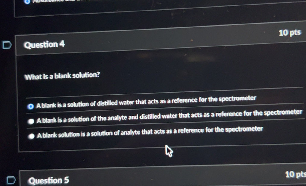 What is a blank solution? A blank is a