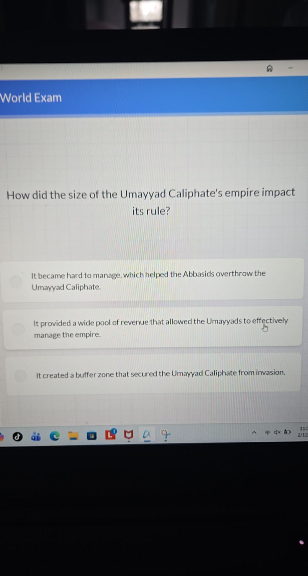 How did the size of the Umayyad Caliphate's | StudyX