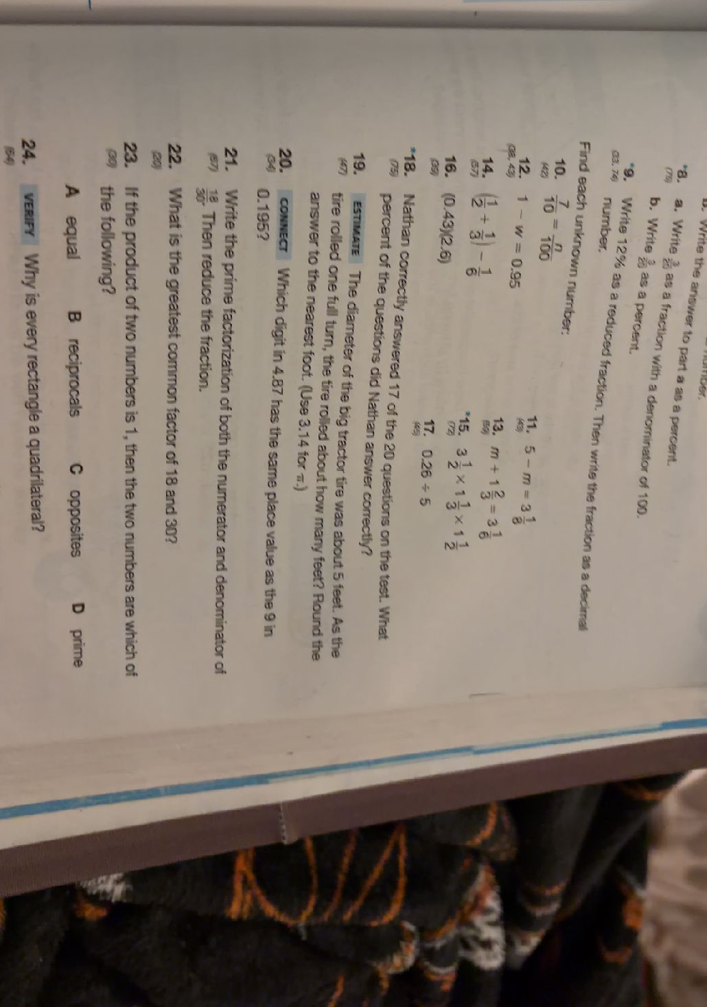 Find each unknown number: $5 - m = 3 {1}{8}$ | StudyX