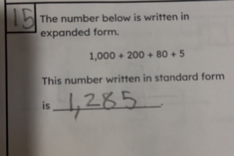 The number below is written in expanded | StudyX