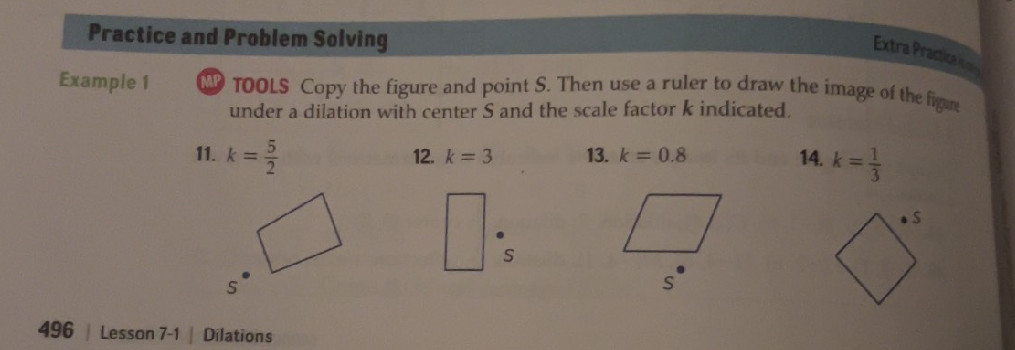 Copy the figure and point S. Then use a | StudyX