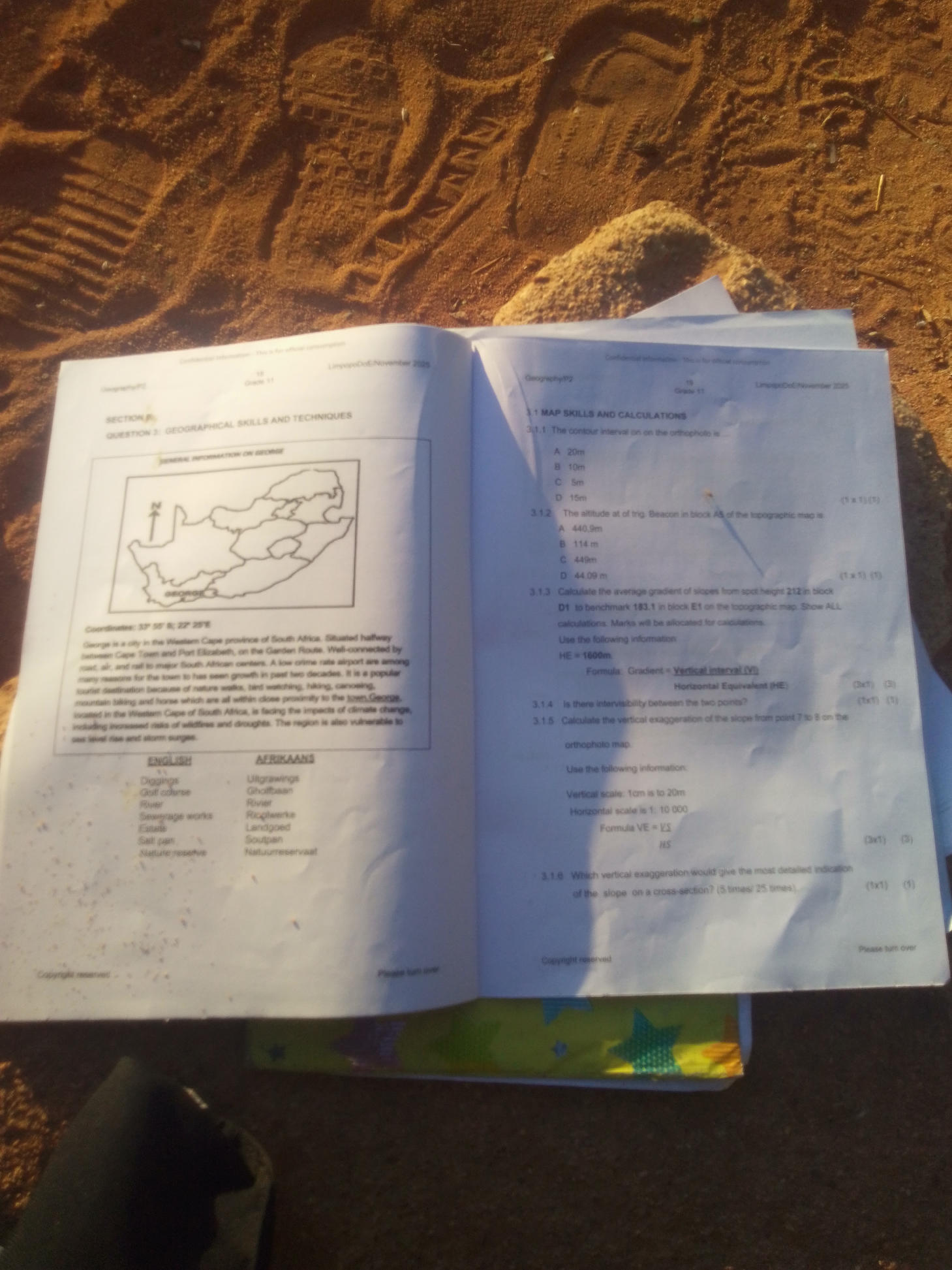 SECTION B QUESTION 3: GEOGRAPHICAL SKILLS | StudyX