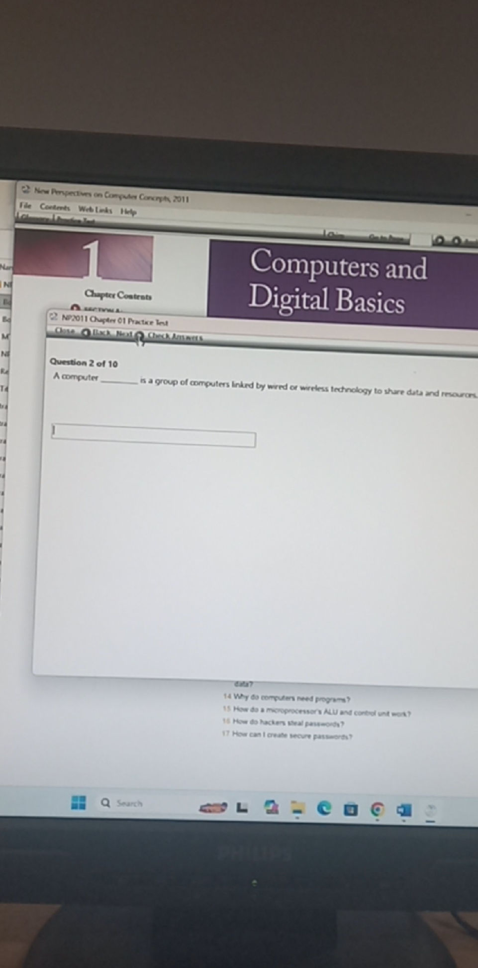 Question 2 of 10 A computer is a group of | StudyX