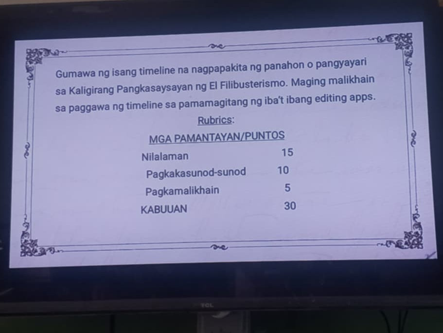 Gumawa ng isang timeline na nagpapakita ng | StudyX